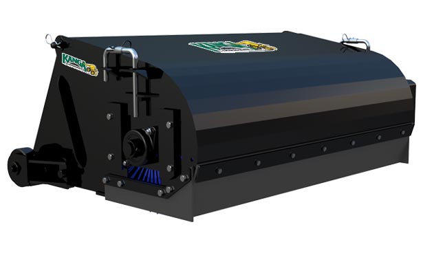 Bucket Broom | Compact Utility Loader Attachments | Kanga Loaders